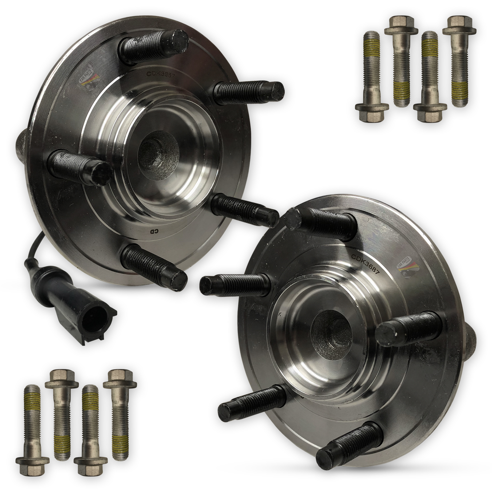 For Jaguar Daimler XJ8 X350 2x Front Hub Wheel Bearing Kit 5 Stud Pair ...