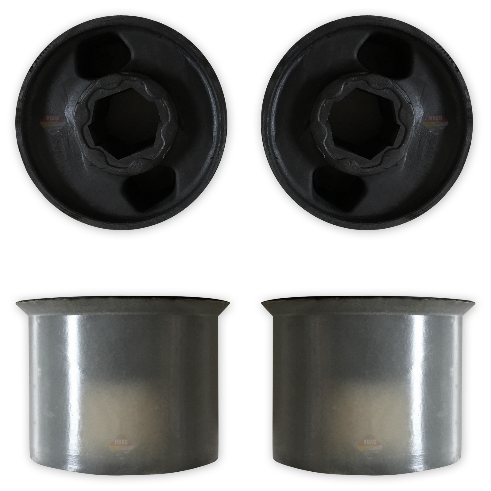 VOLKSWAGEN VW POLO 2001> 2009 2 LOWER WISHBONE ARM REAR BUSHES LH & RH ...